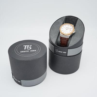 China Velvet Interior Wrist Watch Case Durable Snap Boxes Eco Friendly for sale