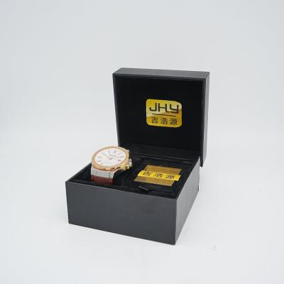 China Black OEM ODM Watch Boxes Lightweight to Heavy Depending on Material Customizable Durable Protective Packaging Solutions for sale