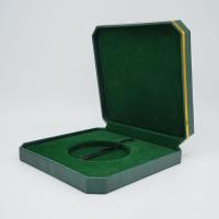 China Impact Resistant Coin Storage Boxes Green Coin Collection Box 12x8x4cm With 10 Separate Slots for sale