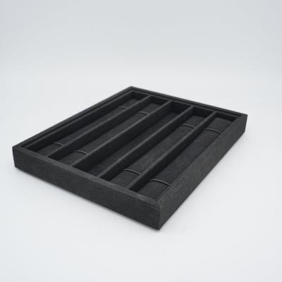 China Black Watch Display Tray Customized Watch Presentation Tray 3mm Thickness for sale