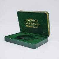 China Green Leather Coin Box Lightweight Coin Organizer Box Impact Resistant Easy To Clean for sale