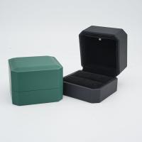 China Recyclable Jewelry Storage Box Green / Black Jewelry Presentation Boxes for sale