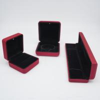China Multi Functional Red Jewelry Box Portable Fashion Jewelry Storage Box for sale