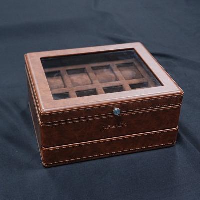 China 10cm X 10cm X 5cm White Watch Packaging Boxes with Ribbon Tie Closure Ensuring Secure and Attractive Watch Presentation for sale
