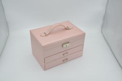 China Pink Makeup Storage Cases Durable Portable Makeup Cases Easy To Clean for sale