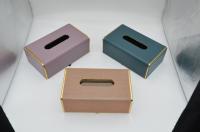 China Purple Rectangular Tissue Boxes OEM / ODM Modern Tissue Holder for sale