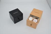 China Ribbon Tie Closuretype Watch Packaging Boxes White Custom Designs Depends On Material And Customization Suitable For Watch Boxes for sale