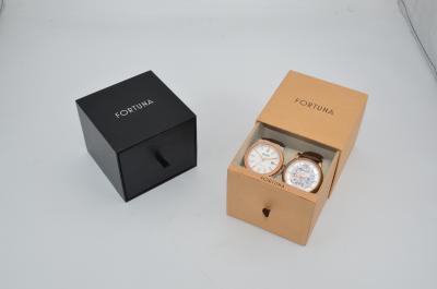 China Ribbon Tie Closuretype Watch Packaging Boxes White Custom Designs Depends On Material And Customization Suitable For Watch Boxes for sale