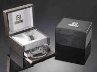 China Water-resistant Coating Watch Packaging Boxes Combining Modern Aesthetics and Customization Options Embossing for Secure Packaging Solutions for sale