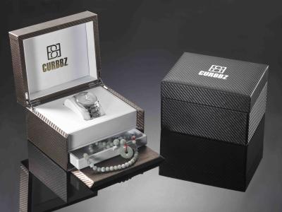 China Water-resistant Coating Watch Packaging Boxes Combining Modern Aesthetics and Customization Options Embossing for Secure Packaging Solutions for sale