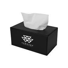 China Personalized Tissue Paper Box Black Tissue Box Covers Rectangular for sale