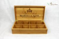 China OEM / ODM Tea Storage Box Compact Wooden Tea Box Organizer 15X10X8cm for sale