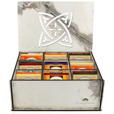 China Rust Resistant Tea Storage Box Versatile Tea Organizer Box Customized for sale