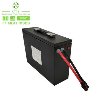 China 52V 35Ah 2000W Ebike Triangle Battery With Metal box for sale