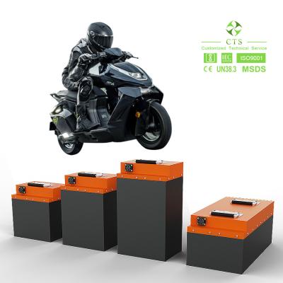 China CTS 48v 60v 72v 20ah 30ah 40ah lifepo4 lithium battery pack for electric motorcycle scooter bike for sale