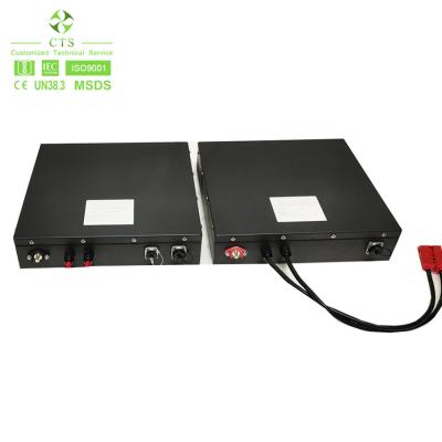China Rechargeable Lithium Ion Battery 100ah 150ah 200ah 48V For Golf Cart And Solar for sale