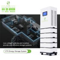 China 51.2v 100ah 200ah 300ah lifepo4 all in one lithium iron battery stack with hybrid inverter for sale
