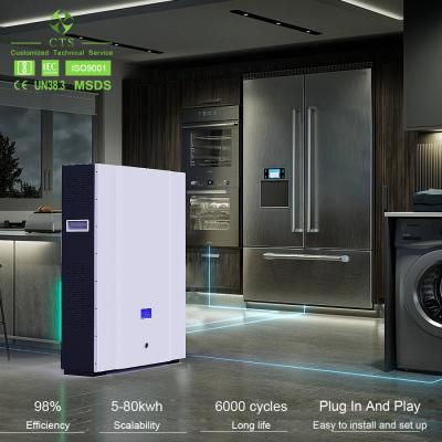 China Power Wall Home Energy Storage Lithium Ion Battery Solar System 48v 100ah 5kw 10kw for sale