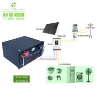 China Long Lifecycle BMS Lifepo4 Battery Pack 48V 100AH 200AH 5KW 10KW Energy Storage System for sale