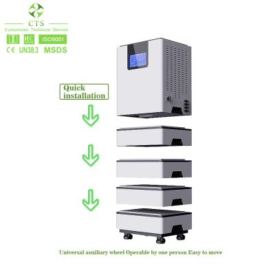 China Stackable Solar Systems 48v 52V 100ah 200ah Lifepo4 Battery Lithium Ion Battery for Home Use for sale
