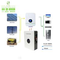 China Home Solar Battery Storage System with 48V 51.2V 100Ah LiFePO4 Battery 5kWh 10kWh PowerWall for sale