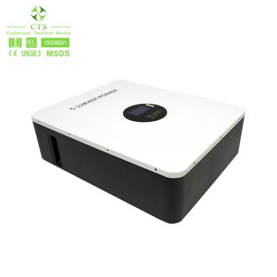 China Household Solar Energy Storage System with 5kWh 51.2V 100Ah LiFePO4 Battery PowerWall for sale
