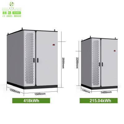 China Solar Commercial Energy Storage Battery System 215kWh 418kWh AC Voltage 400V High Voltage for sale