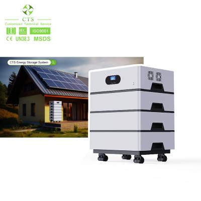 China CTS 48V 100Ah 200Ah 300Ah 400Ah 500Ah 600Ah Stacked Battery For Home Energy Storage System for sale