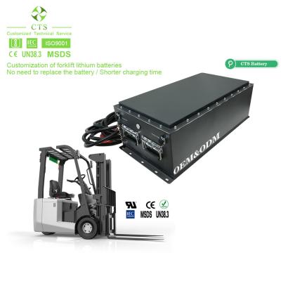 China CTS Customize AGV forklift Battery 24V 48V 60V 72V 80V High Current lifepo4 lithium Battery with smart BMS for sale