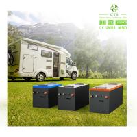 China Long Cycle 12V 24V 200AH Lifepo4 Solar Battery Lithium 24V 200ah For Autocaravana for sale
