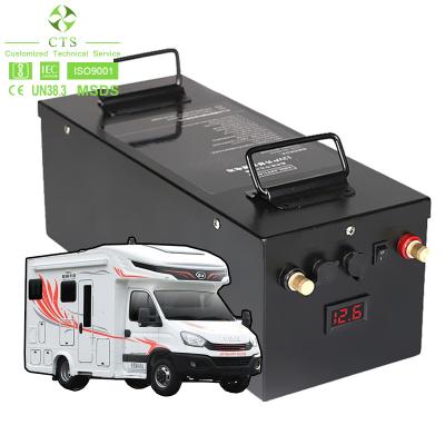 China OEM Battery Pack 12V 24V 48V Lifepo4 100AH 200AH Lithium Solar Battery For RV Car for sale