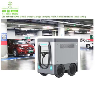 China CTS Mobile EV Charging Station 60kW 65kWh Portable Battery Pack for Electric Vehicles for sale