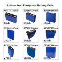 China 3.2v 80ah 90ah 100ah prismatic battery cell 105ah 200ah 280ah 300ah lifepo4 ev battery cells for sale