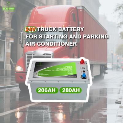 China CTS Dual Purpose 24V LiFePO4 Lithium Battery for Cold Crank/Truck Parking Air Conditioner for sale