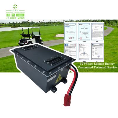 China 51.2V 73.6V LiFePO4 Battery Pack with 105Ah 150Ah Capacity and Over 3000 Cycles for Electric Golf Carts for sale