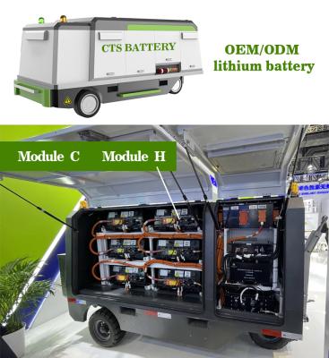 China 540V 614V 105Ah 210Ah Lifepo4 Battery Modular System For GPU Airport Tractor for sale