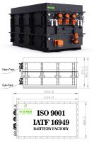 China 540V 614V 105Ah 210Ah Lifepo4 Battery Modular System For GPU Airport Tractor for sale