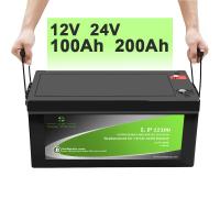China Long Cycle Life 12V 24V 48V 100AH 200AH 300AH Lithium Solar Energy Lifepo4 Lithium Ion Batteries for sale