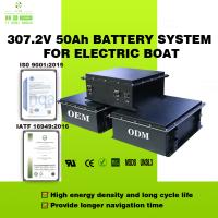 China CTS 307V 50Ah 40kWh 50kWh Long cycle Life IP67 LiFepo4 Catamaran Lithium ion battery solution For Boat and yacht for sale