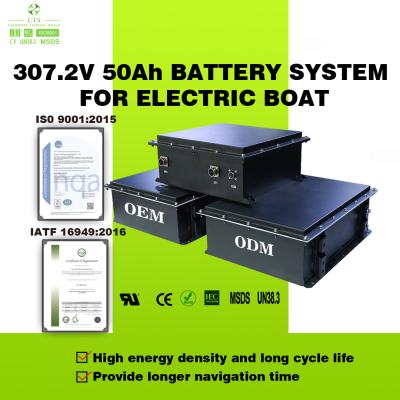 China CTS 307V 50Ah 40kWh 50kWh Long cycle Life IP67 LiFepo4 Catamaran Lithium ion battery solution For Boat and yacht for sale