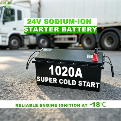 China Low Temperature Starter Battery Sodium-Ion 24V 12V 40Ah 54Ah for Heavy Truck EV for sale