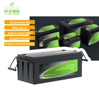 China CTS 12V 24V 100Ah 200Ah LiFePO4 Deep Cycle Lithium Battery with Smart BMS for Solar RV Marine Energy Storage for sale