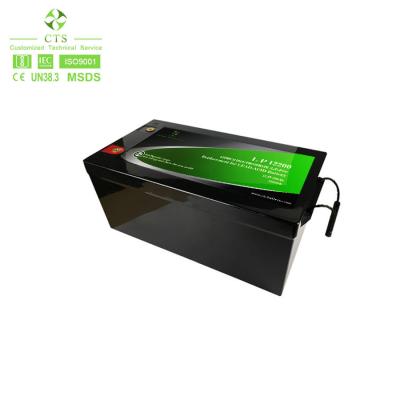 China CTS 12V 24V 100Ah 200Ah LiFePO4 Deep Cycle Battery Drop in Replacement with Smart BMS for Solar RV Marine Off Grid OEM for sale