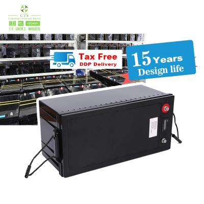 China CTS 12V 24V 100Ah 200Ah LiFepo4 Lithium battery with BMS for for Solar Marine Off-Grid Energy Storage Replace Lead Acid wholesale for sale