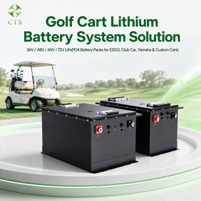 China CTS Smart Bluetooth BMS App 48V 105Ah LiFePO4 Golf Cart Battery with 3500+ Cycles for Club Car & LSV for sale