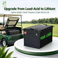 China CTS Smart Bluetooth BMS App 48V 105Ah LiFePO4 Golf Cart Battery with 3500+ Cycles for Club Car & LSV for sale