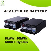 China CTS Modular 5kWh 10kWh 15kWh 48V LiFePO4 Battery Stackable Solar Storage with BMS for Home/Off-grid System for sale