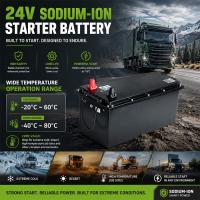 China CTS Industrial -40℃ Low Temp 12V 24V 50Ah Sodium-ion Car Starter Battery | For Heavy Duty Trucks & Machinery | High CCA Factory Wholesale for sale