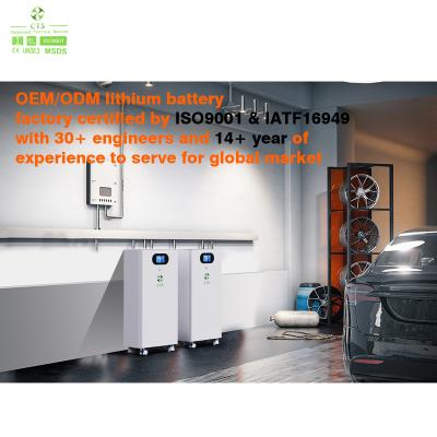 China CTS 48V 280Ah LiFePO4 Battery 15kWh Wheeled Mobile Energy Storage Off-Grid Solar Power Station Portable ESS for Outdoor Camping Home Backup Emergency Power Supply for sale