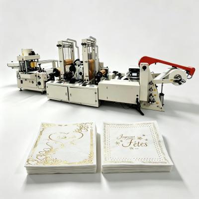 China Compact Napkin Paper Machine High Efficiency High Precision Napkin Production Line for sale